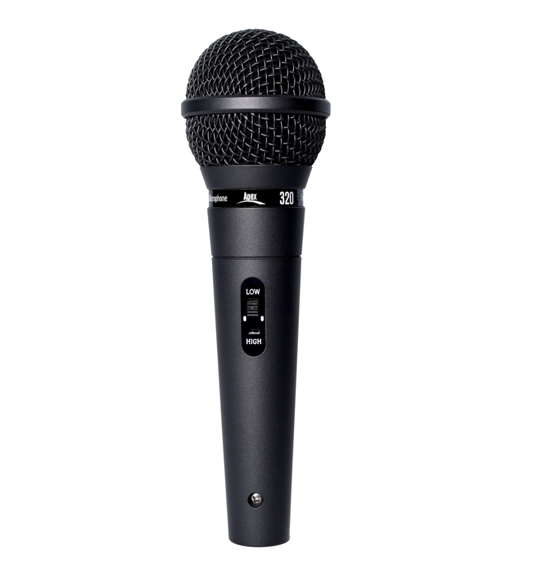 Apex320 Dual-Impedance Dynamic Cardioid Microphone | Apex Electronics